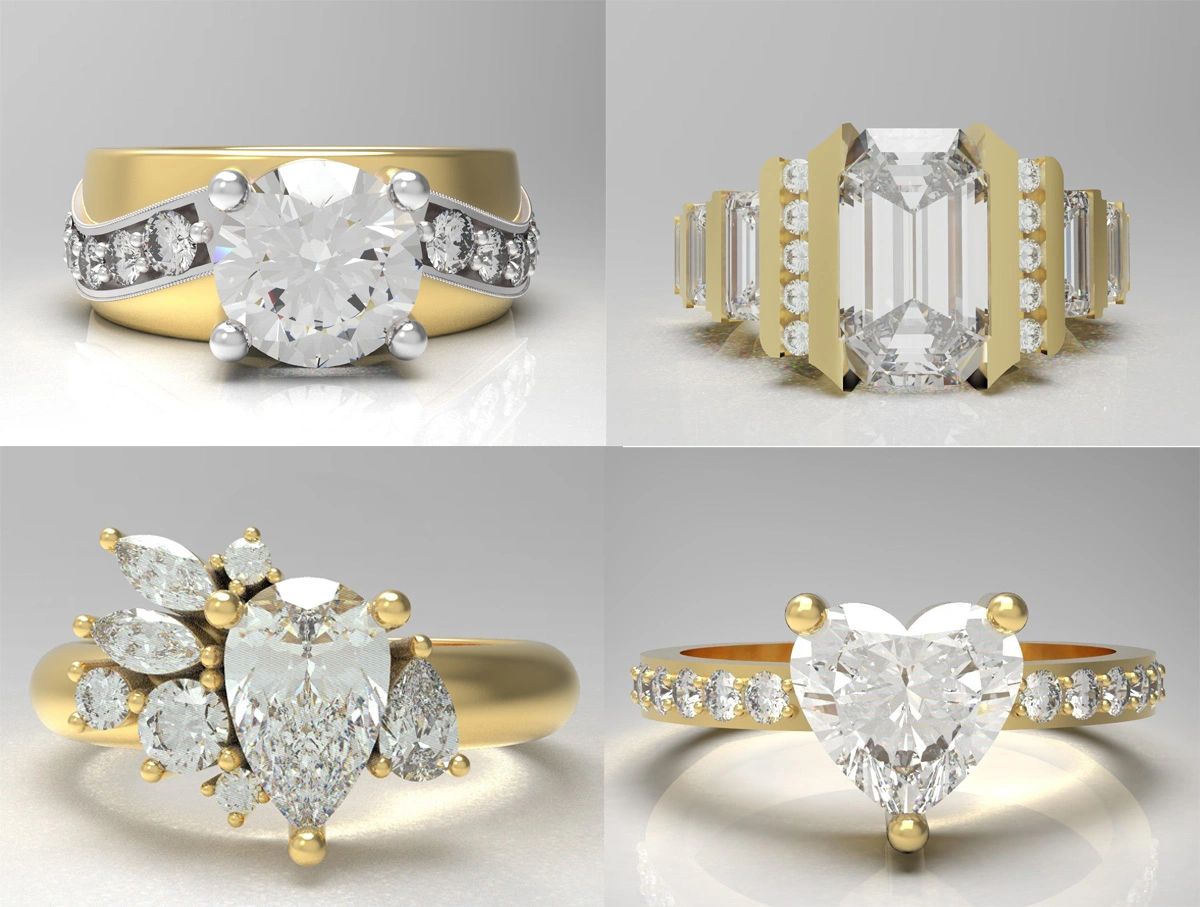 3D CAD Renderings | Karen Chartier Jewelry