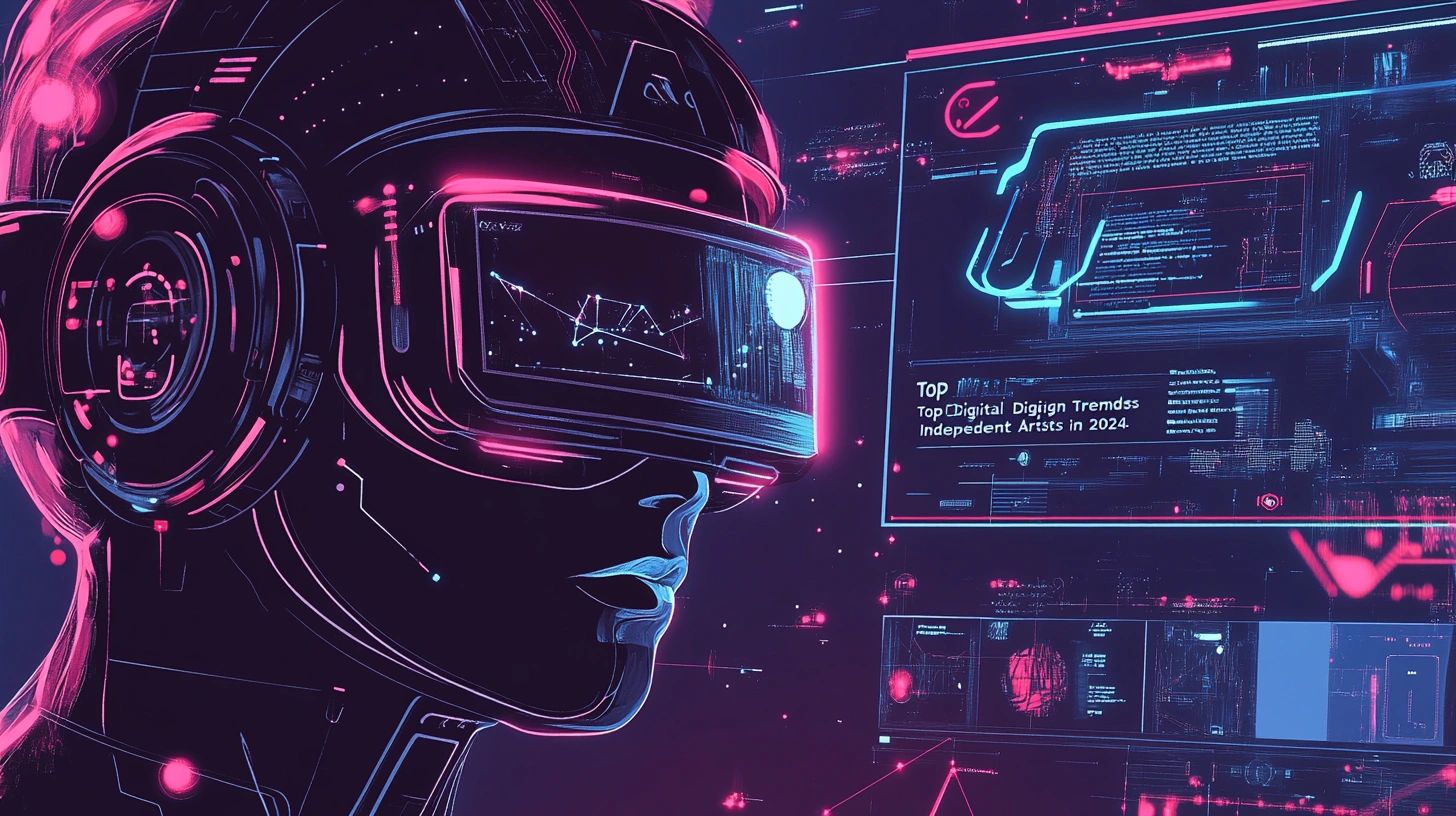 Top Digital Design Trends for Independent Artists in 2024
