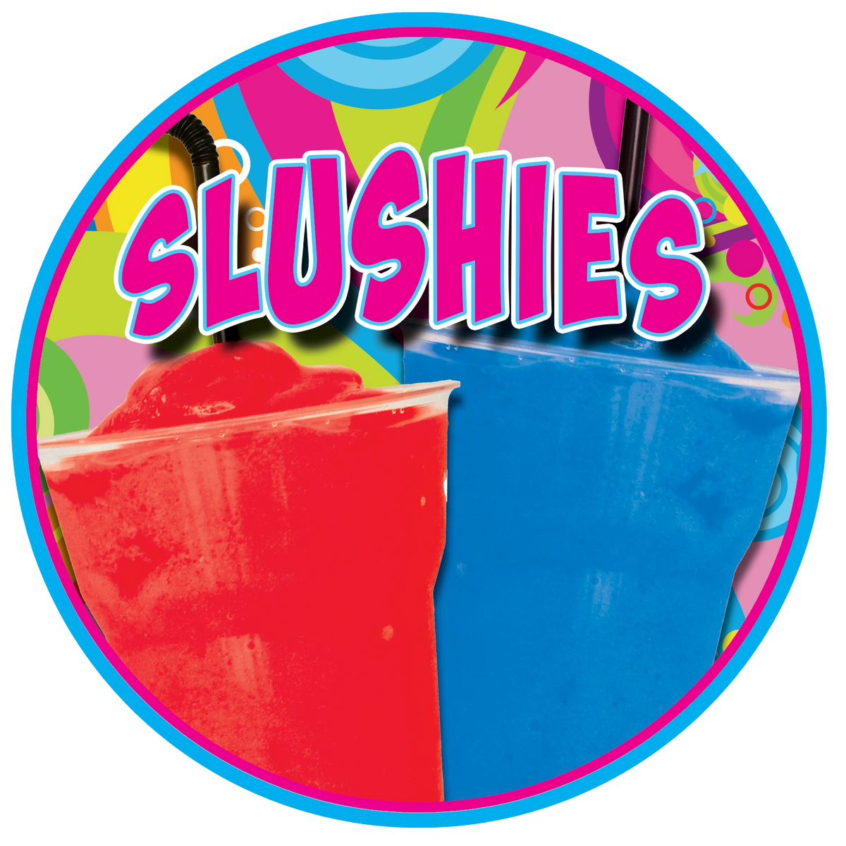 Slushie 12" double sided dangler