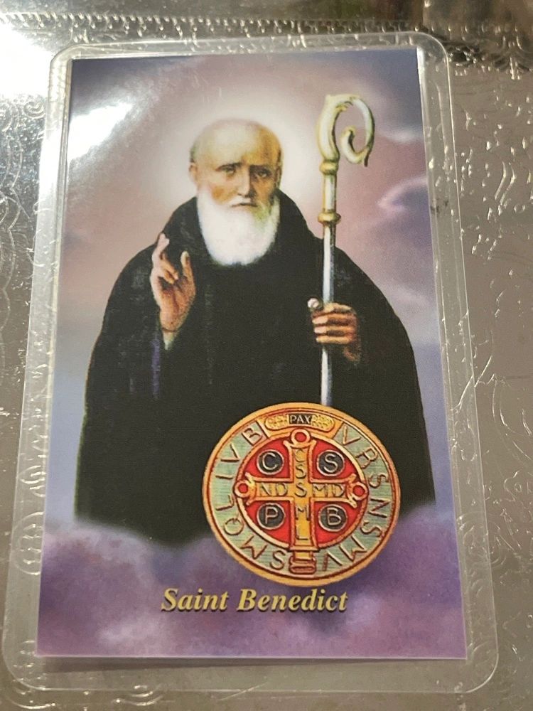 St. Benedict prayer card