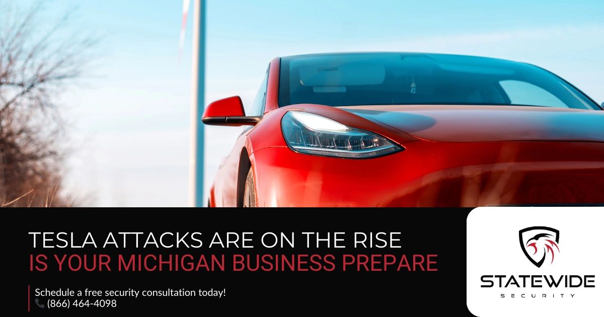 Tesla Attacks Are on the Rise: Is Your Michigan Business Prepare