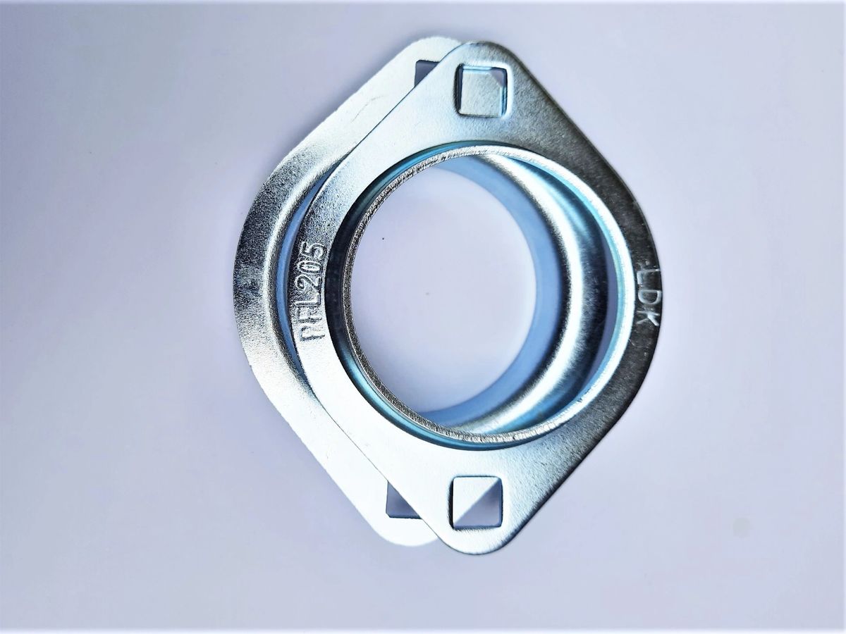 PFL205 Pressed Steel Housing 2 Bolt Hole - Sold as Pair (2 x halfs ...