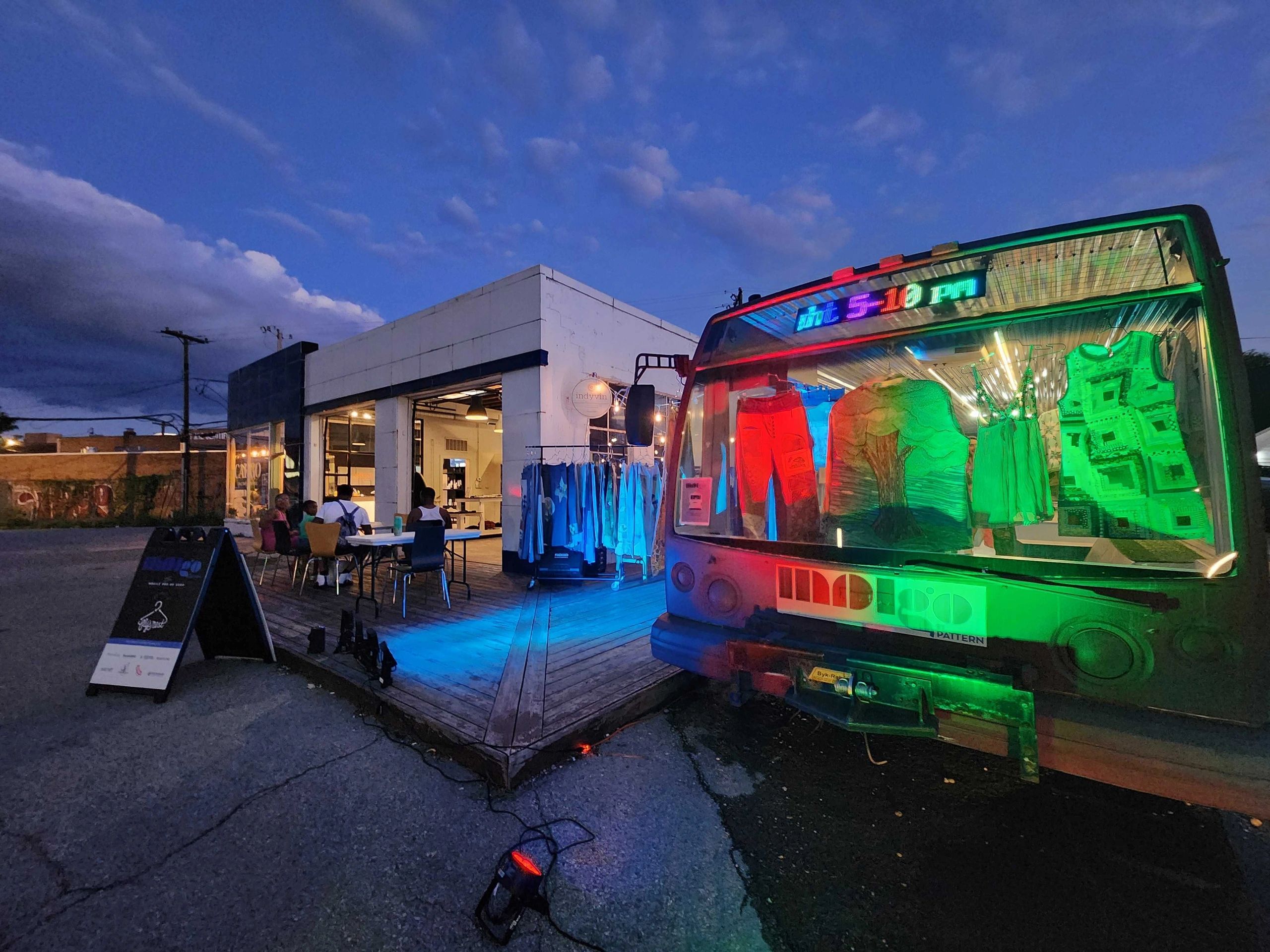 Indigo Retail Pop-up Bus