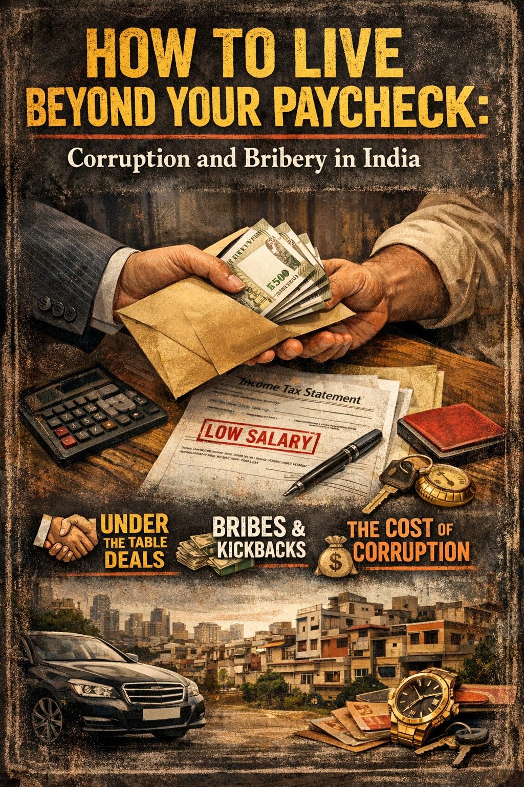 Living Beyond Paycheck: Corruption and Bribery in India