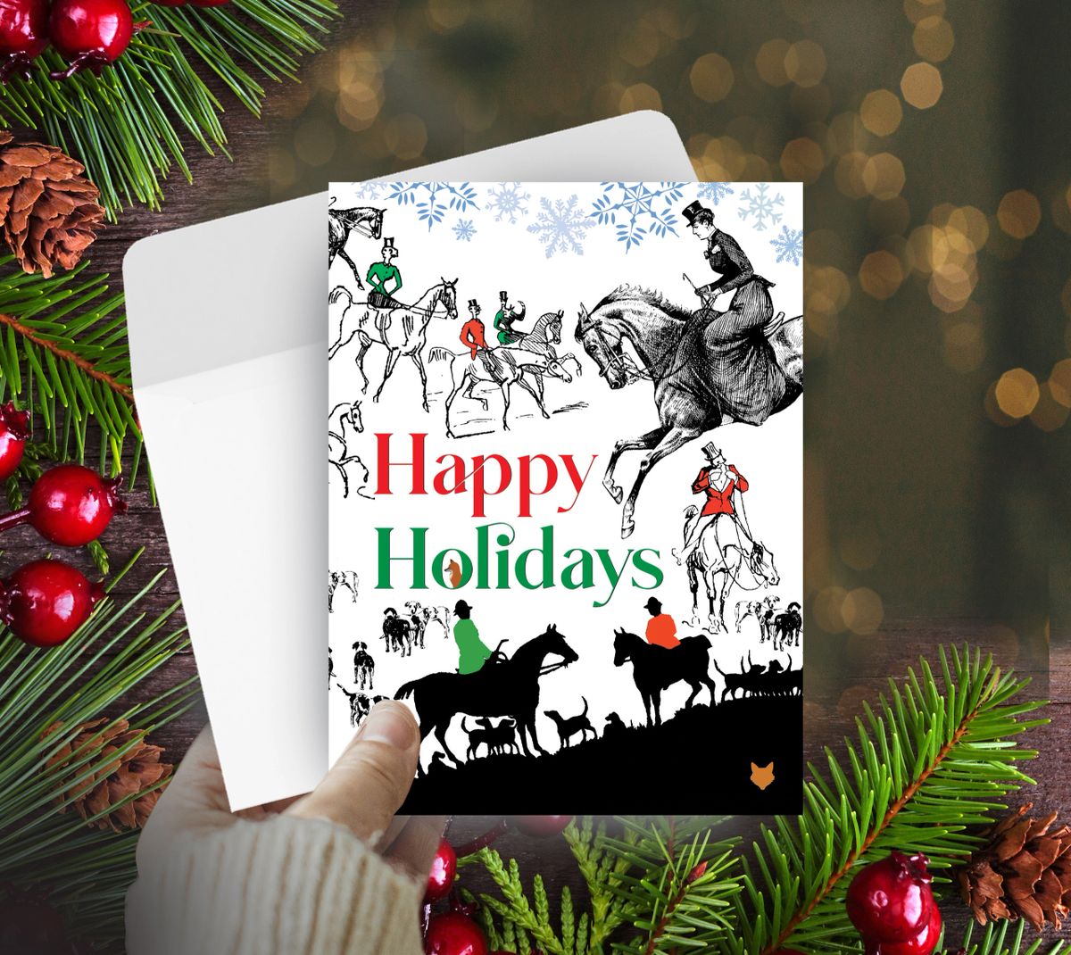 Christmas Card: Fox Hunting