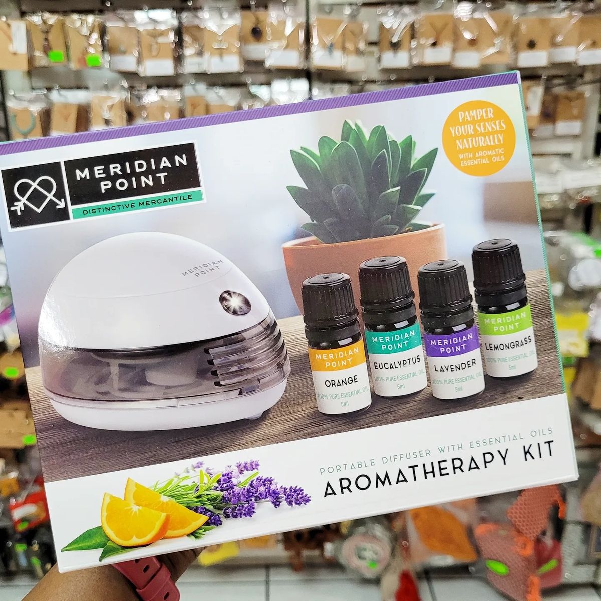 Portable Aromatherapy Diffuser Kit With Essential Oils