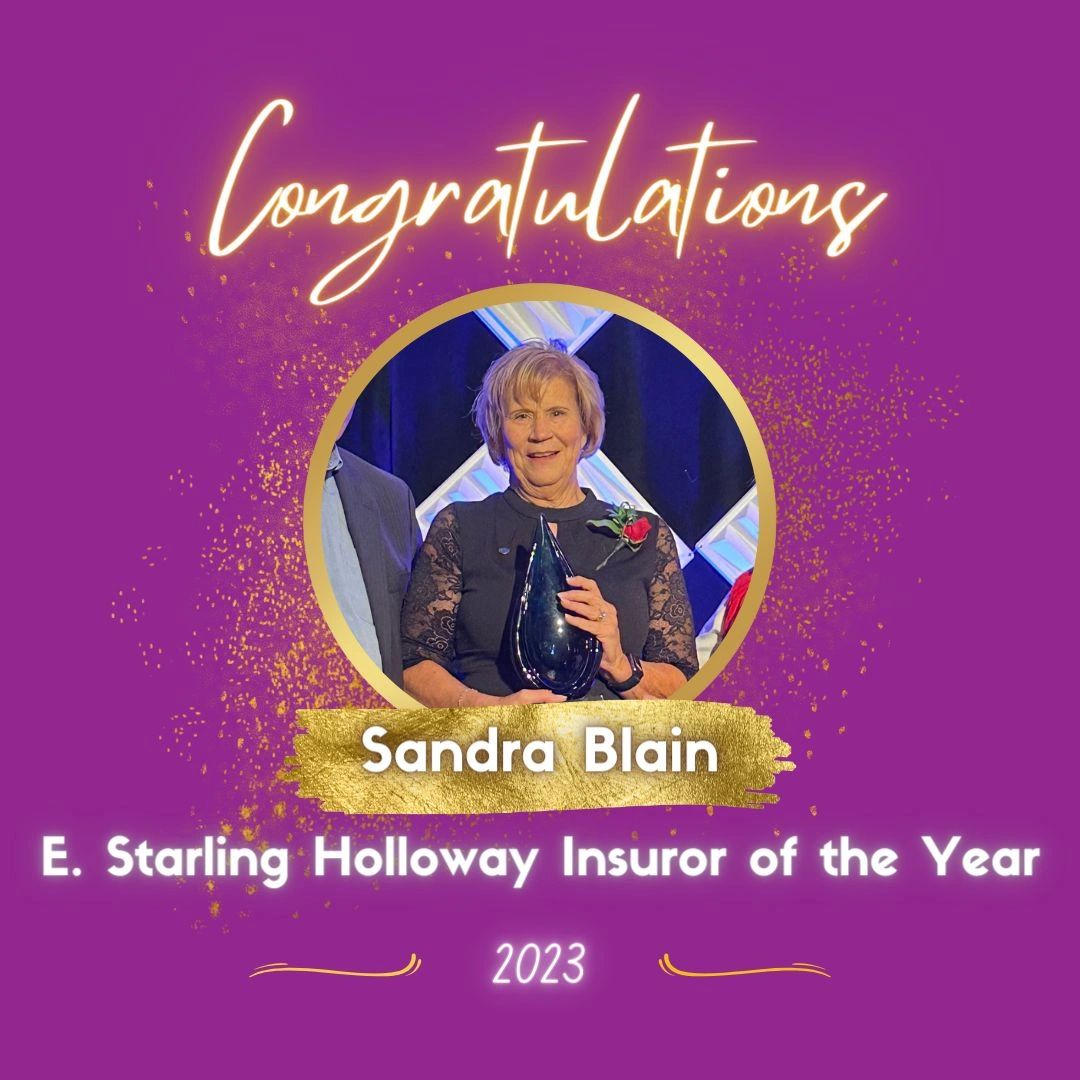 Congratulations Sandra Blain!