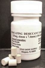 235 mg Moisture Indicating Desiccant Tablets (100/bottle) USP Desiccant ...