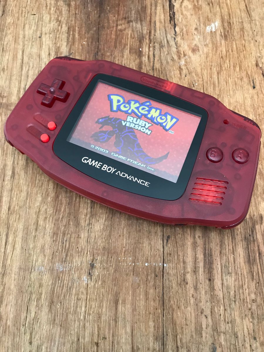 Gameboy Advance - Clear Red IPS BACKLIT