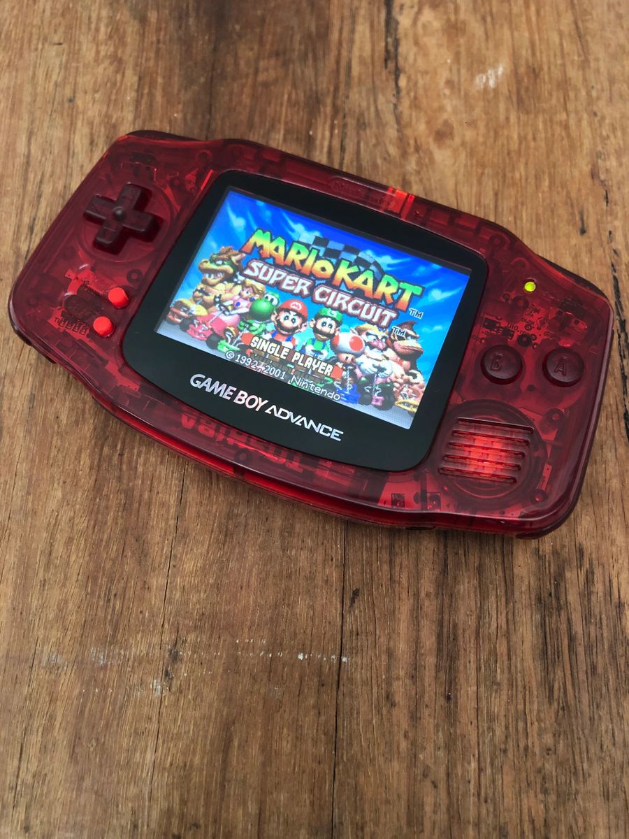 Gameboy Advance - Mirror Clear Red BACKLIT IPS