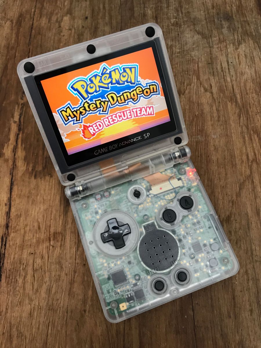 Gameboy Advance SP - Clear IPS BACKLIT