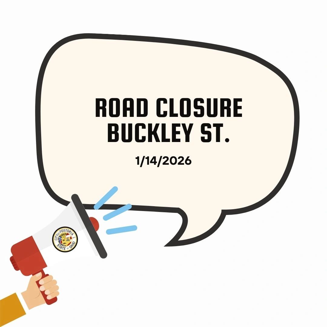 Update: Road is now open! Road Closure on Buckley St. 1/14/26