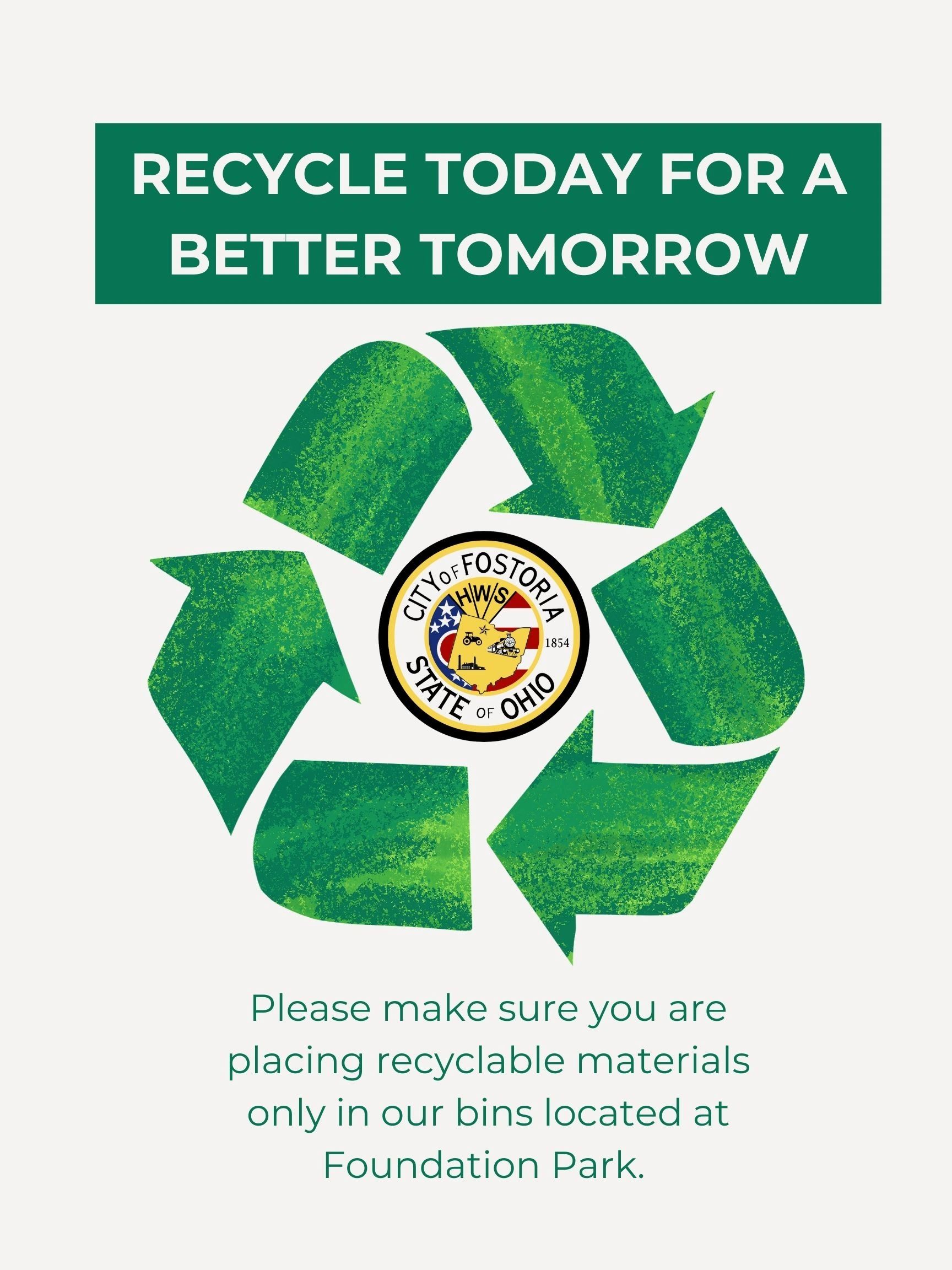 Recycling Bins Temporarily Closed and Reminders