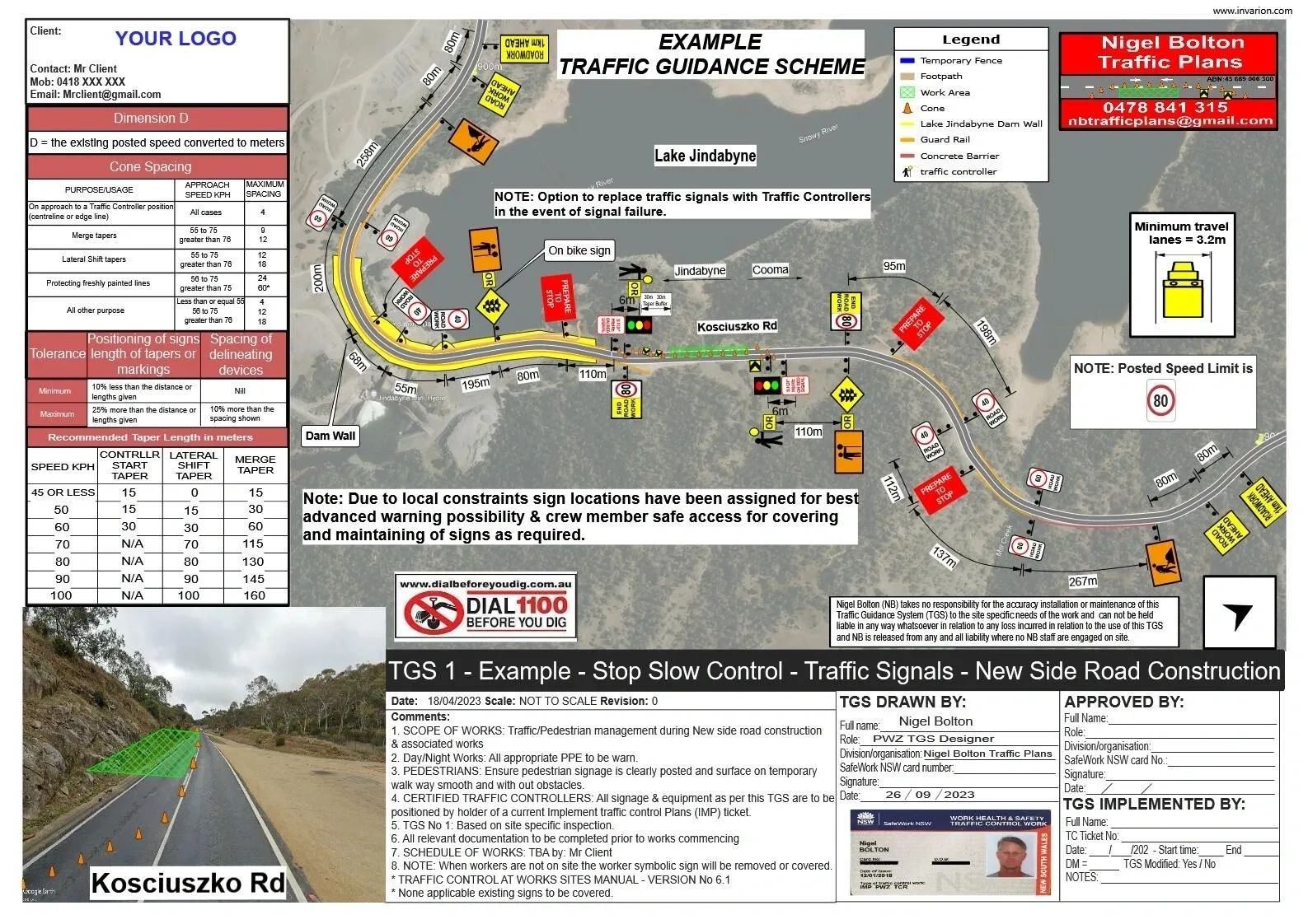 TGS/TCP Traffic Guidance Scheme | Nigel Bolton Traffic Plans