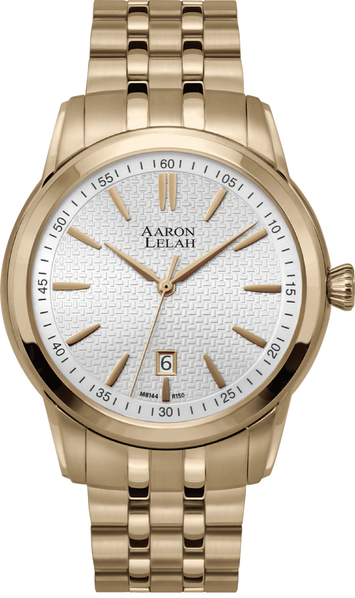 Gold Tone Stainless Steel with Silver dial, 25 Jewel Automatic Swiss ...
