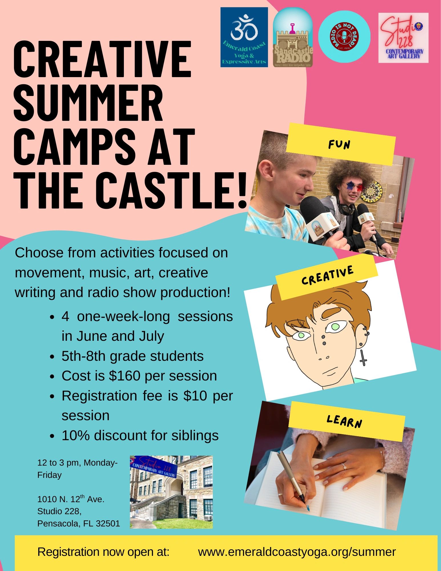 Creative Summer Camps at The Castle! @ Emerald Coast Yoga