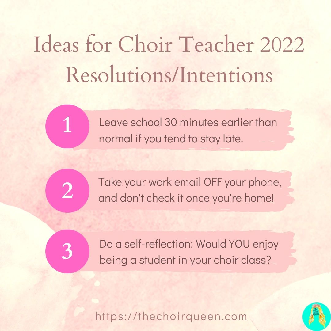 10 New Year's Resolutions Ideas for Middle School Choir Teachers