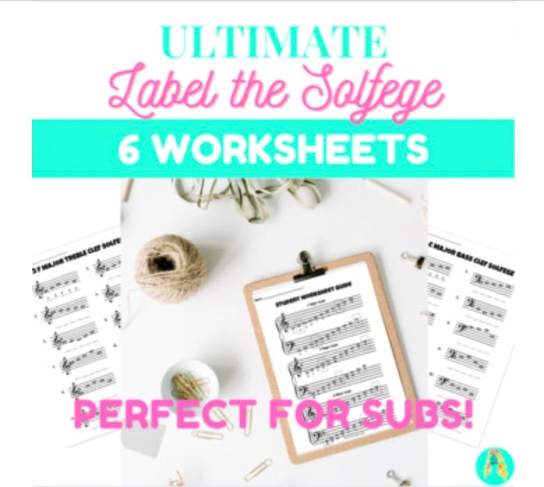 Ultimate Label the Solfege Worksheets