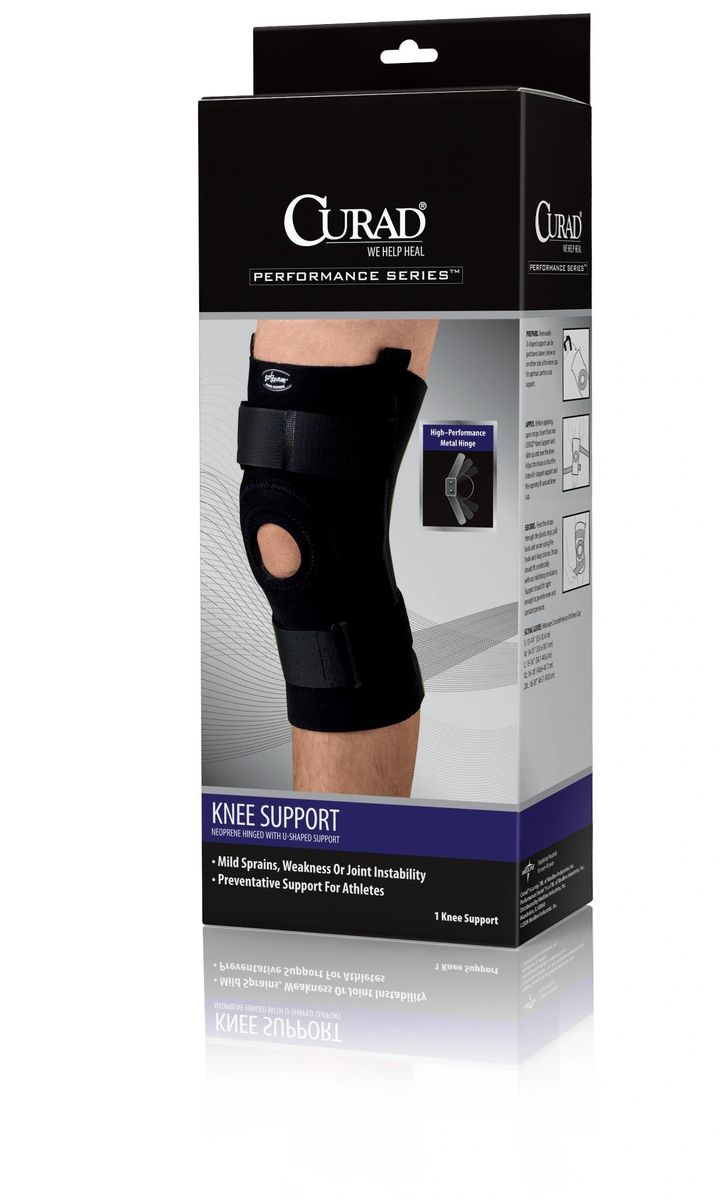 CURAD Performance Hinged Knee Supports with U-Shaped Support