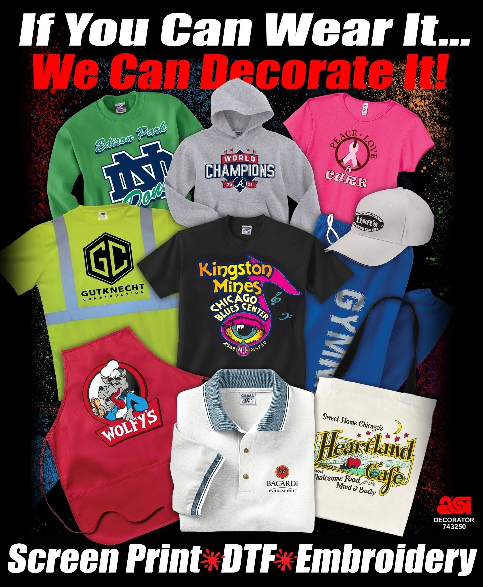 Visage Screen Print & Embroidery