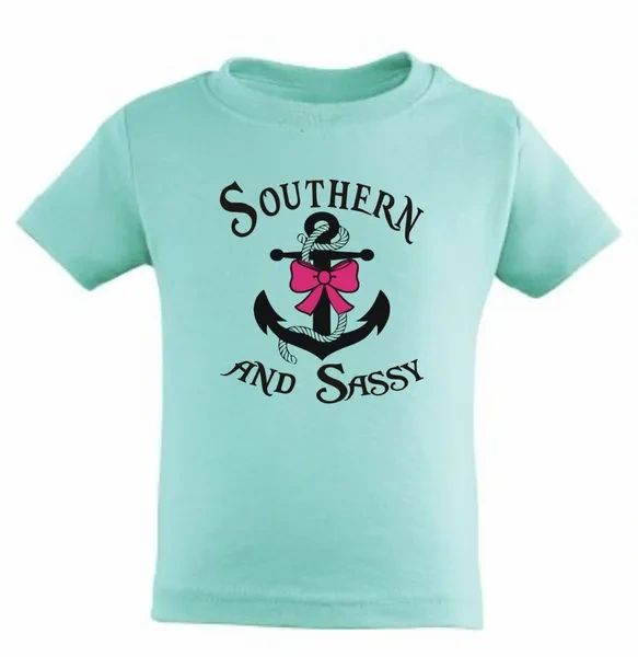 Southern And Sassy Anchor And Bow ( Youth, Toddler, and Infant ) 7 ...