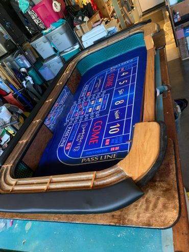 Pictures of My Custom Craps Tables - Craps Tables