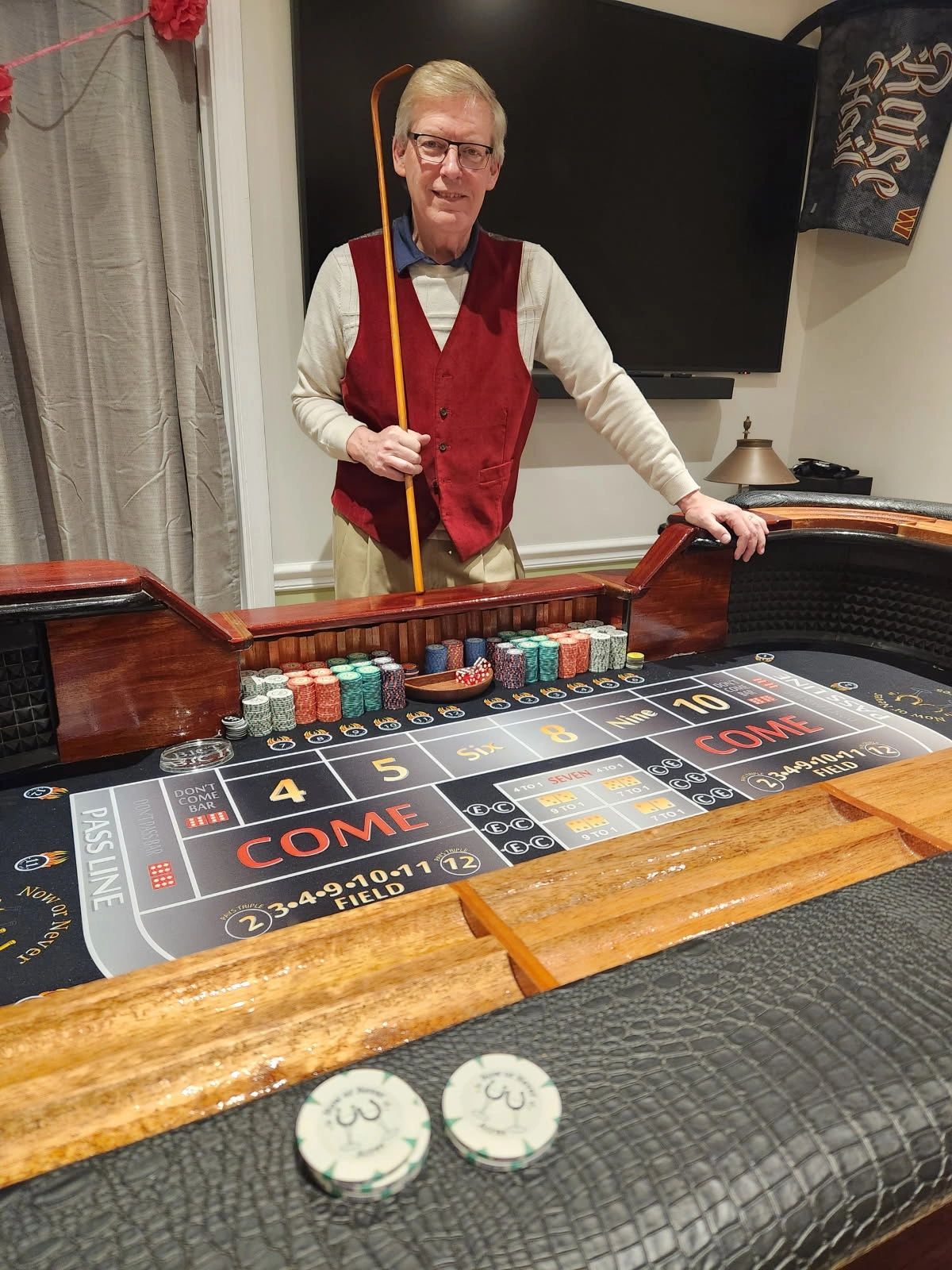 Pictures of My Custom Craps Tables - Craps Tables