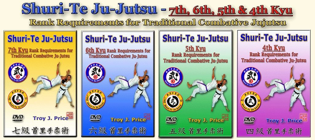 Shuri-Te Ju-Jutsu 7th, 6th, 5th & 4th Kyu Requirements