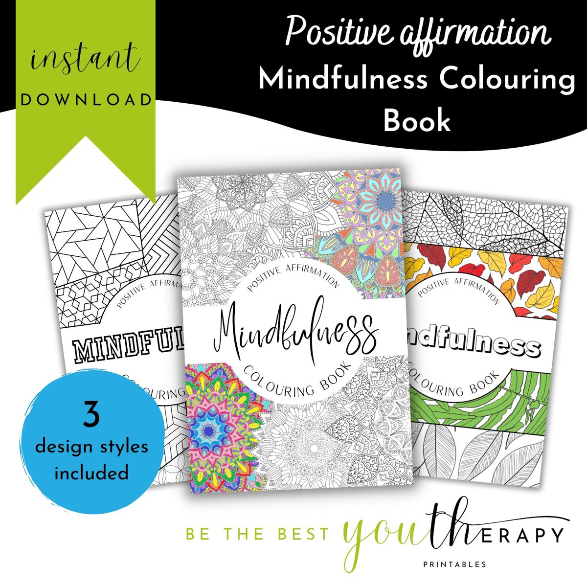 Positive Affirmation Mindfulness Colouring Book