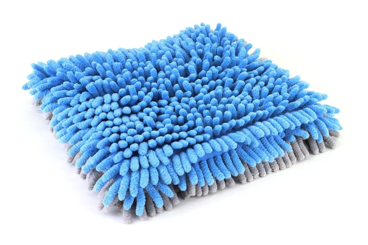 AUTOFIBER, [Noodle] Car Wash Pad 9"x9" - BLUE