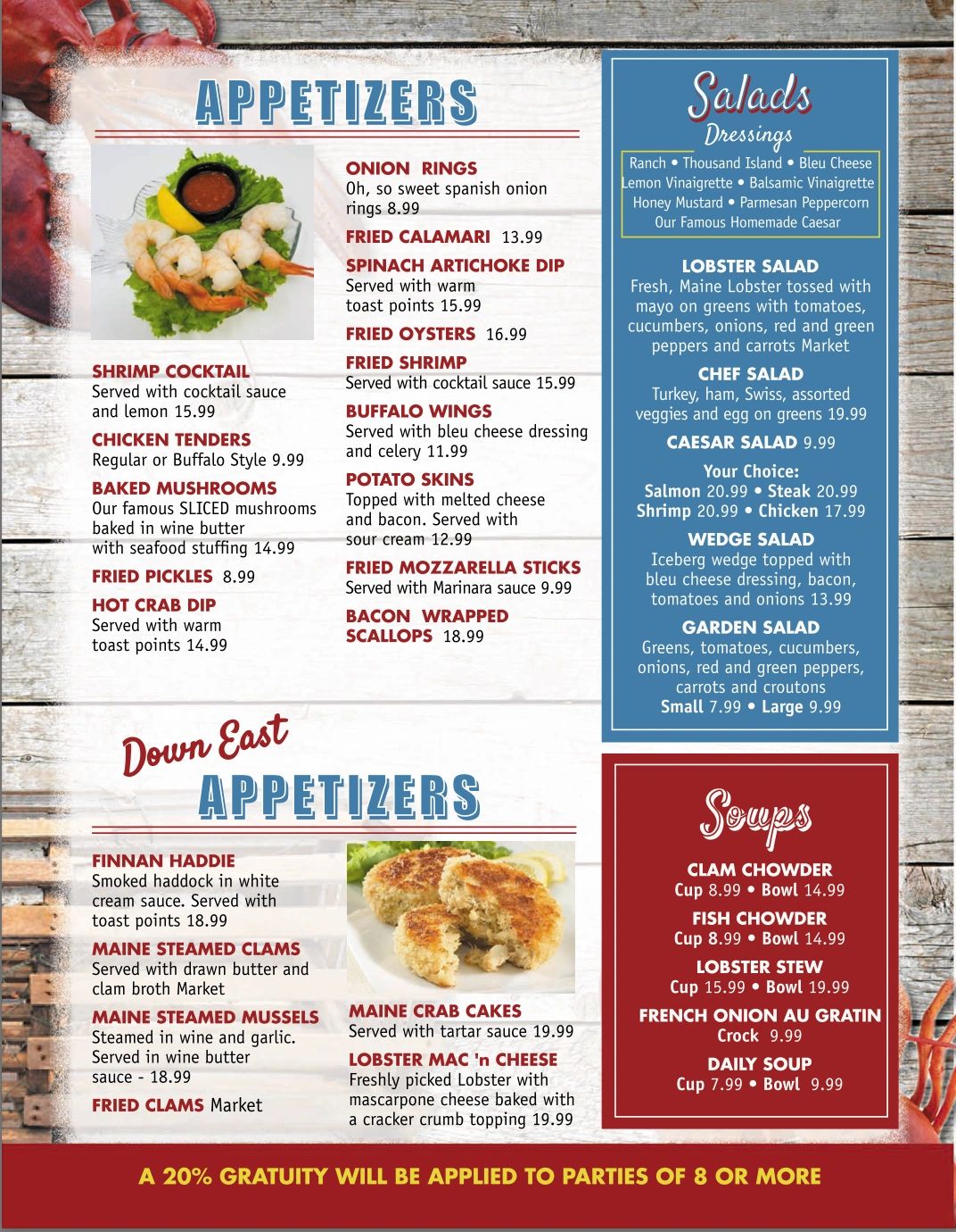Dinner Menu