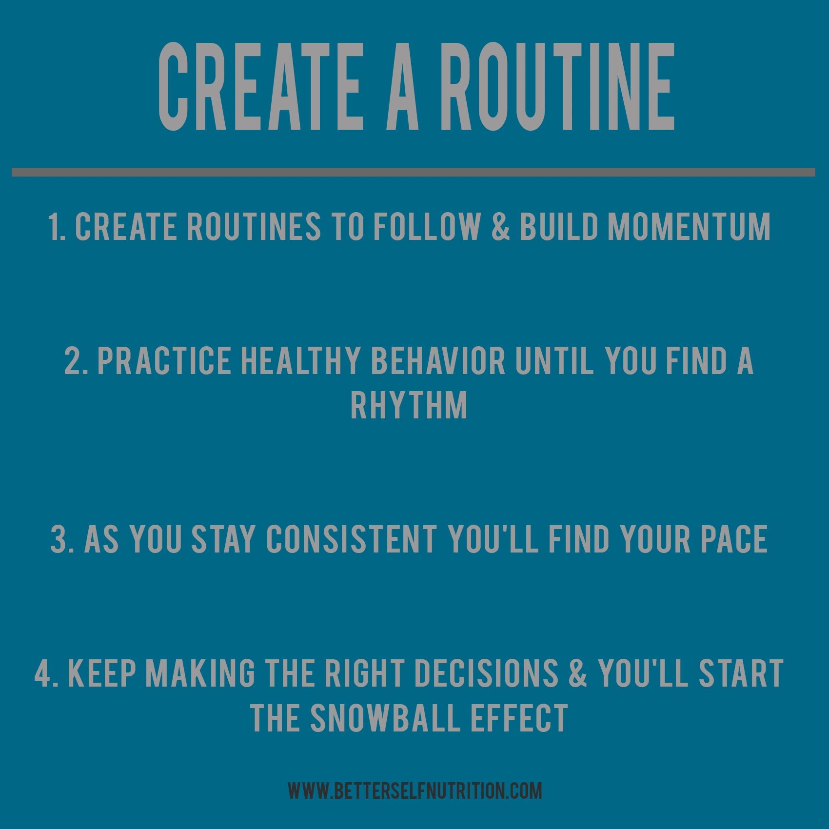 Create a Routine