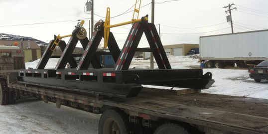 Shovel cable reel stand | Randy Rinaldi Welding