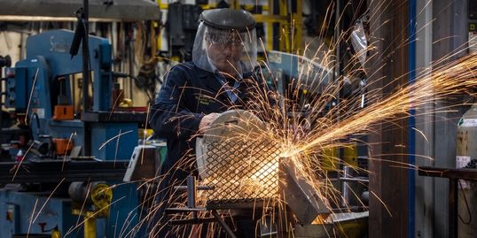 Shovel cable reel stand | Randy Rinaldi Welding