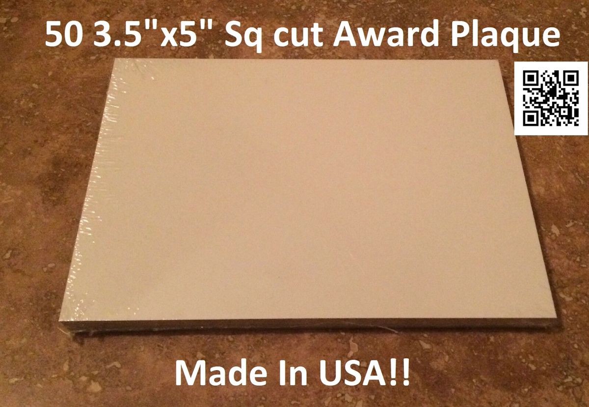 3.5" X 5" Dye Sublimation Award Plaque Blanks