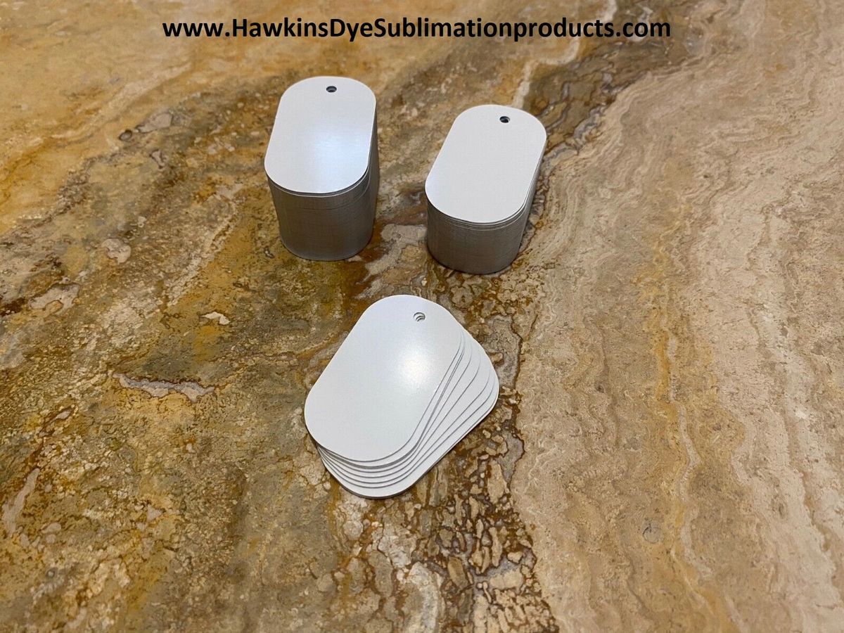 Aluminum Dog Tag Blanks Dye Sublimation