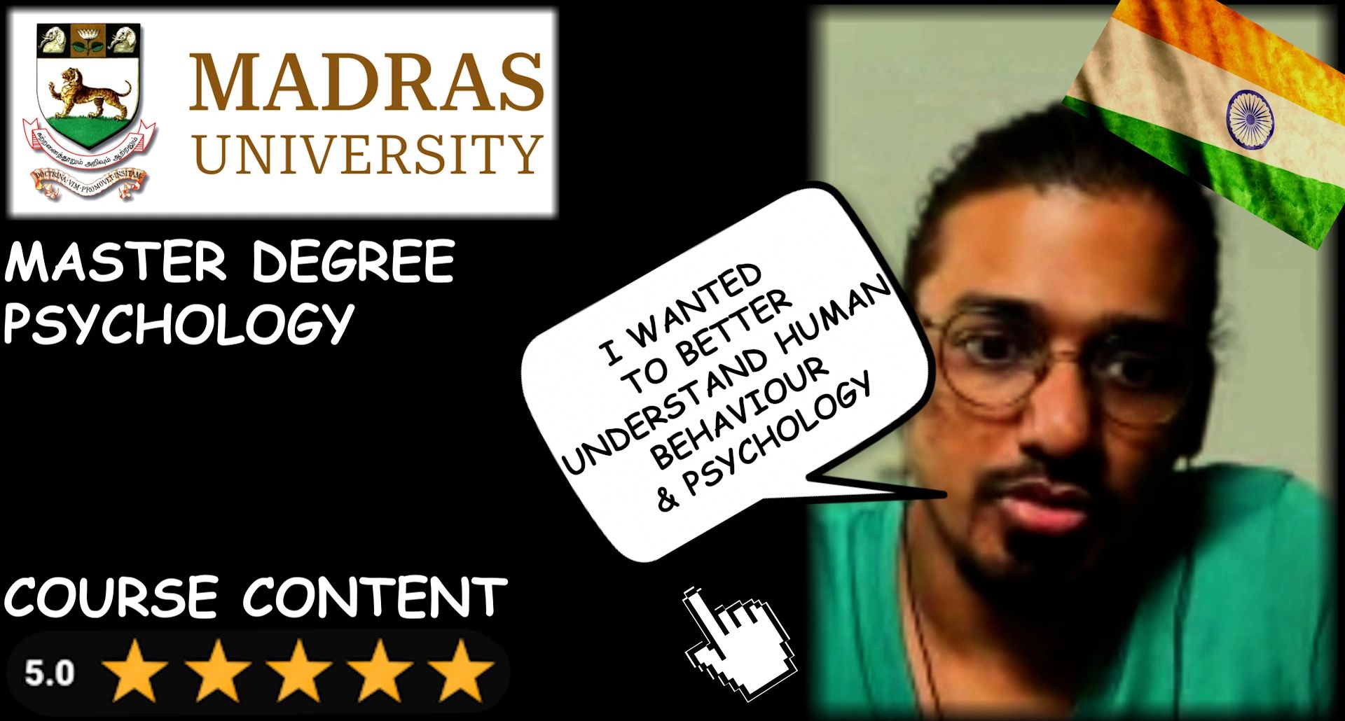 MSc. Psychology @ University of Madras│Engineering Background.
