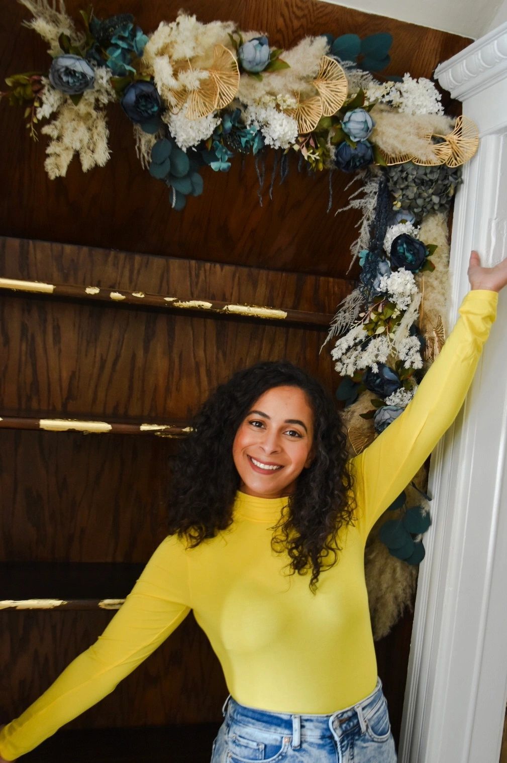 Olive Peach Autumn Leaves