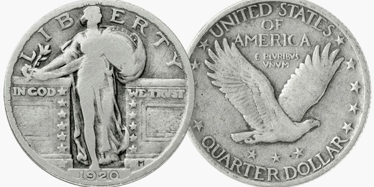 90% US Silver Standing Liberty Quarters Dated $1 Face Value