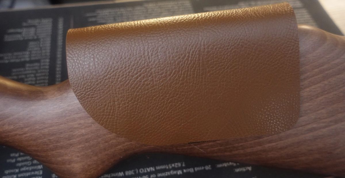 Brown Leather No Drill Cheek Rest