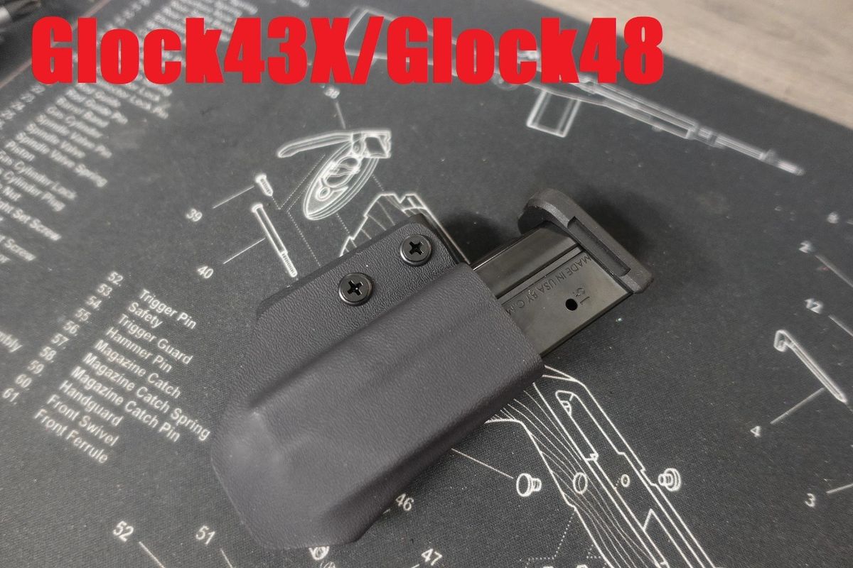 Glock 43X Double Stack Black Magazine Pouch