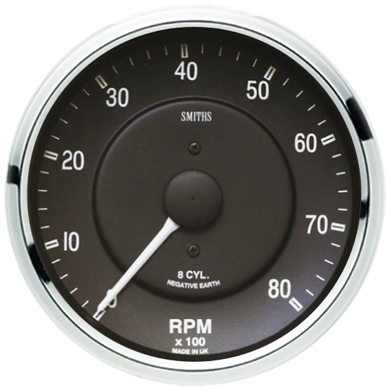 RVC2816-00CB Smiths Cobra Tachometer Electric Full Sweep 100mm 0-8000 ...