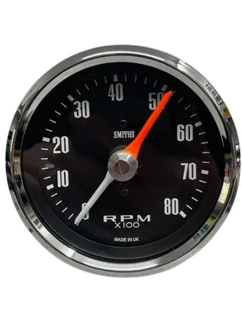 RVC1006-07CB Smiths Classic Black Tachometer Electric Full Sweep 80mm 0 ...