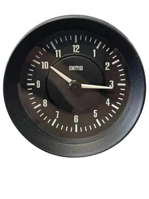 CA2-1032-00B Smiths Classic Black 60mm Clock 1/2 v black bezel