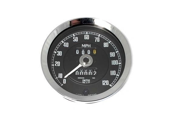 SN6125-06 Smiths MGB Speedometer Black Mechanical 0-120mph 100mm 12 ...