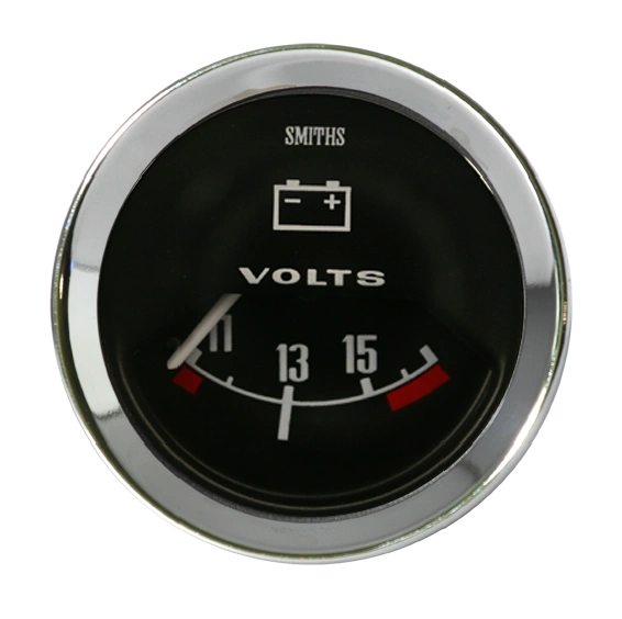BV2220-00BB Smiths Classic Black Voltmeter Electric Full Sweep 52mm 11 ...