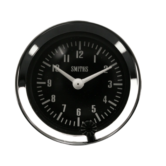 CA1100-14C Smiths Classic Black Clock Analogue Clock 52mm black dial ...