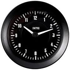CTE3107-02HR Smiths Classic Clock Analogue 60mm 12 volt black dial ...
