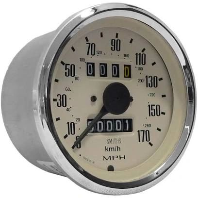 SNT5372-16C Smiths Classic Magnolia Speedometer Full Sweep 0-170 mph ...