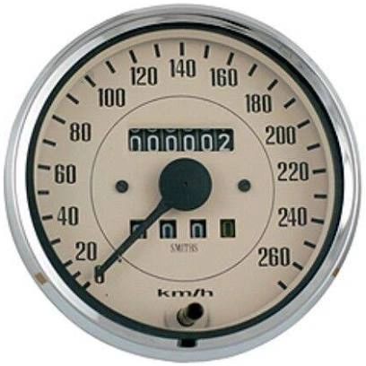 SNT5372-51C Smiths Classic Magnolia Speedometer Mechanical Full Sweep 0 ...